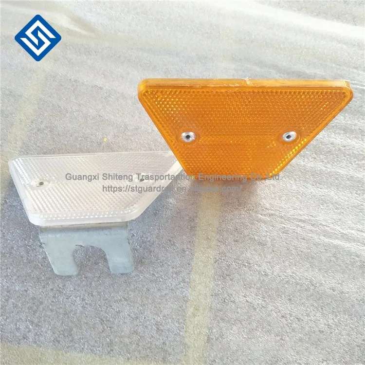 Two Side Guardrail Used Plastic Road Reflector For Crash Barrier - Buy ...