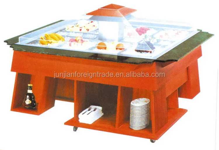 Fan Cooling Restaurant Equipment Salad Bar Buffet Food Chiller Made In ...