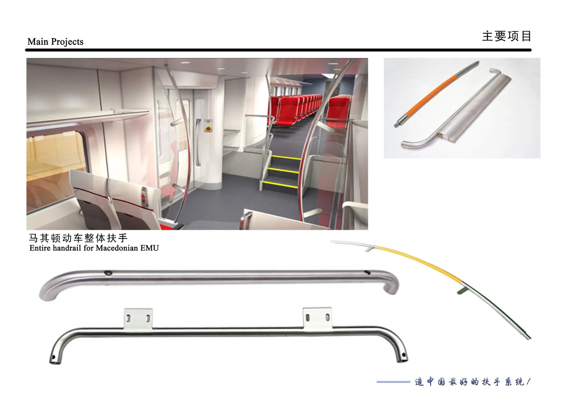 Stainless Steel Handrail For Railway Passenger Coaches - Buy Tram ...