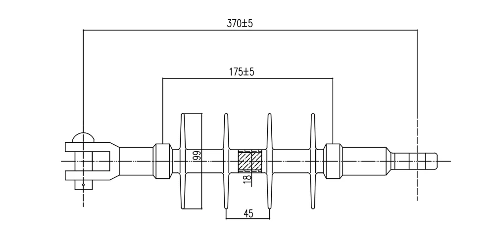 IEC 61109 11KV Composite Suspension Insulators - JS FBW-11/70-370