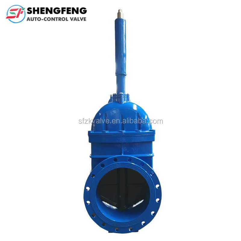 DN400 PN16 Ductile Iron Extension Spindle Gate Valve - Durable Manual ...