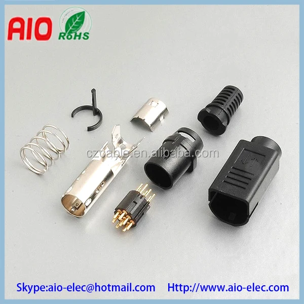 Mini 3 Pin Din Male Solder Connector - Plastic Zu Create Eine Custom ...