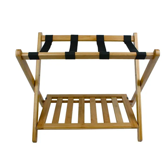 Home Luggage Rack With Shelf Bamboo - Buy Luggage Rack,Home Luggage ...