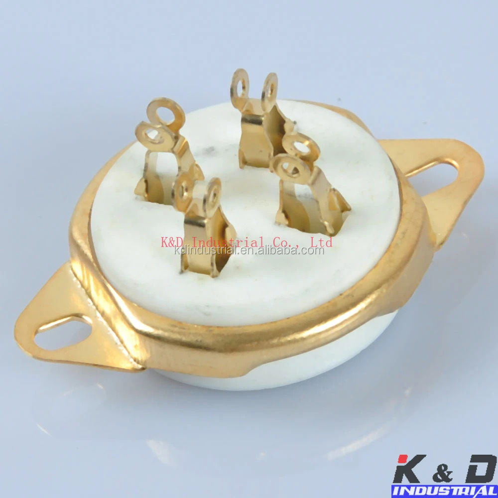 4pin Gold 2a3 300b U4a Base Ceramic Tube Sockets Amp Parts - Buy 4pin ...