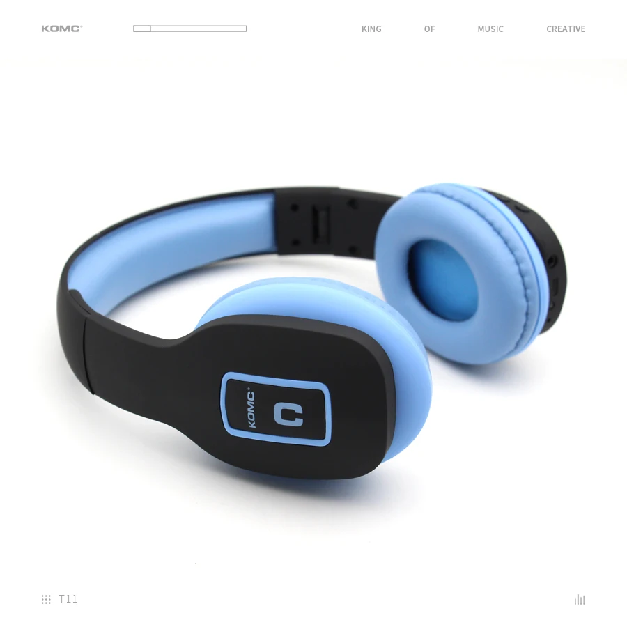 Komc Portable Over Ear Wireless Bluetooth Wired Gaming Earphone ...