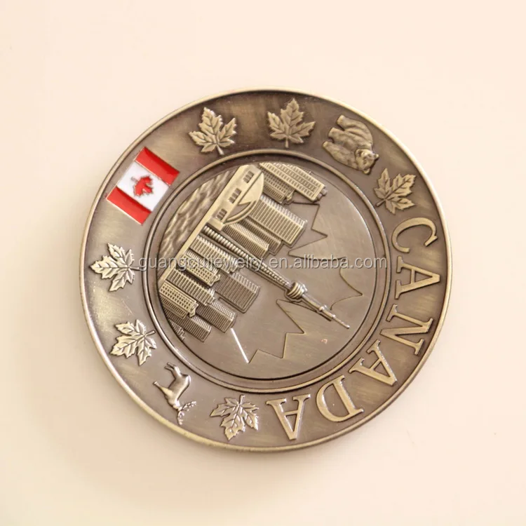 Canada Tourism Souvenirs - Vintage Metal Plates