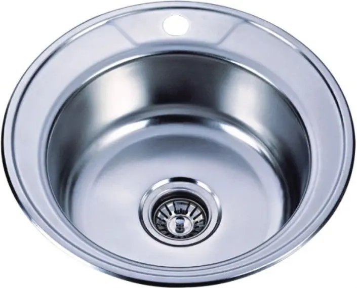 Single Bowl Round Stainless Steel Sink of 450mm round sink, View 450mm ...
