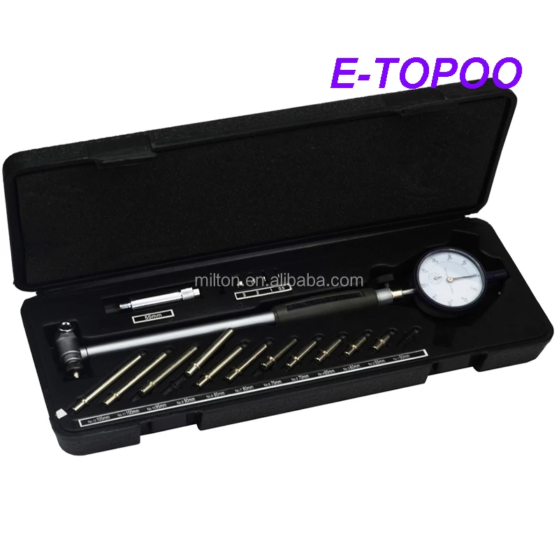 Dial Bore Gauge 50-160mm/0.01mm Center Ring Dial Indicator 0-10mm ...