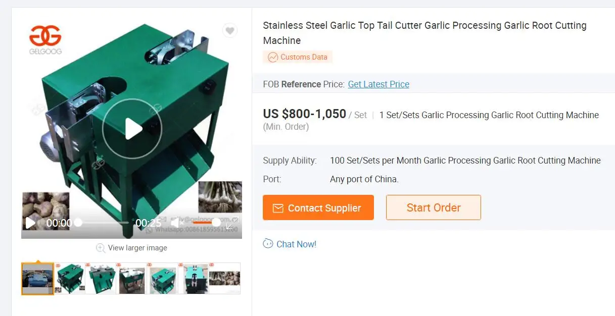 Commercial Automatic Electric Vegetable Root Cutting Machine