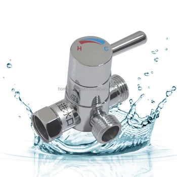 Cold And Hot Water Mixing Valve For Bath And Shower,3 Way Inlet Water ...