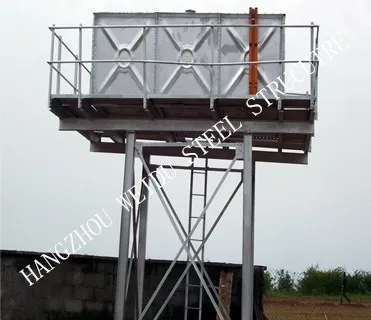 Steel Structure Elevated Water Tank Tower Or Metal Panel Type Tank ...