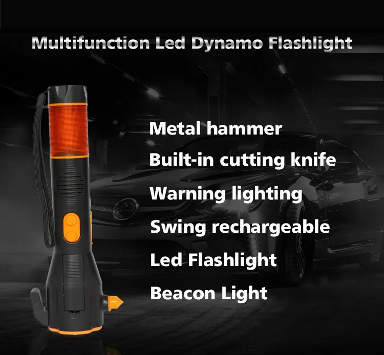 Multifunctional Hand Crank Swing 3.7v Rechargeable Led Dynamo Car ...