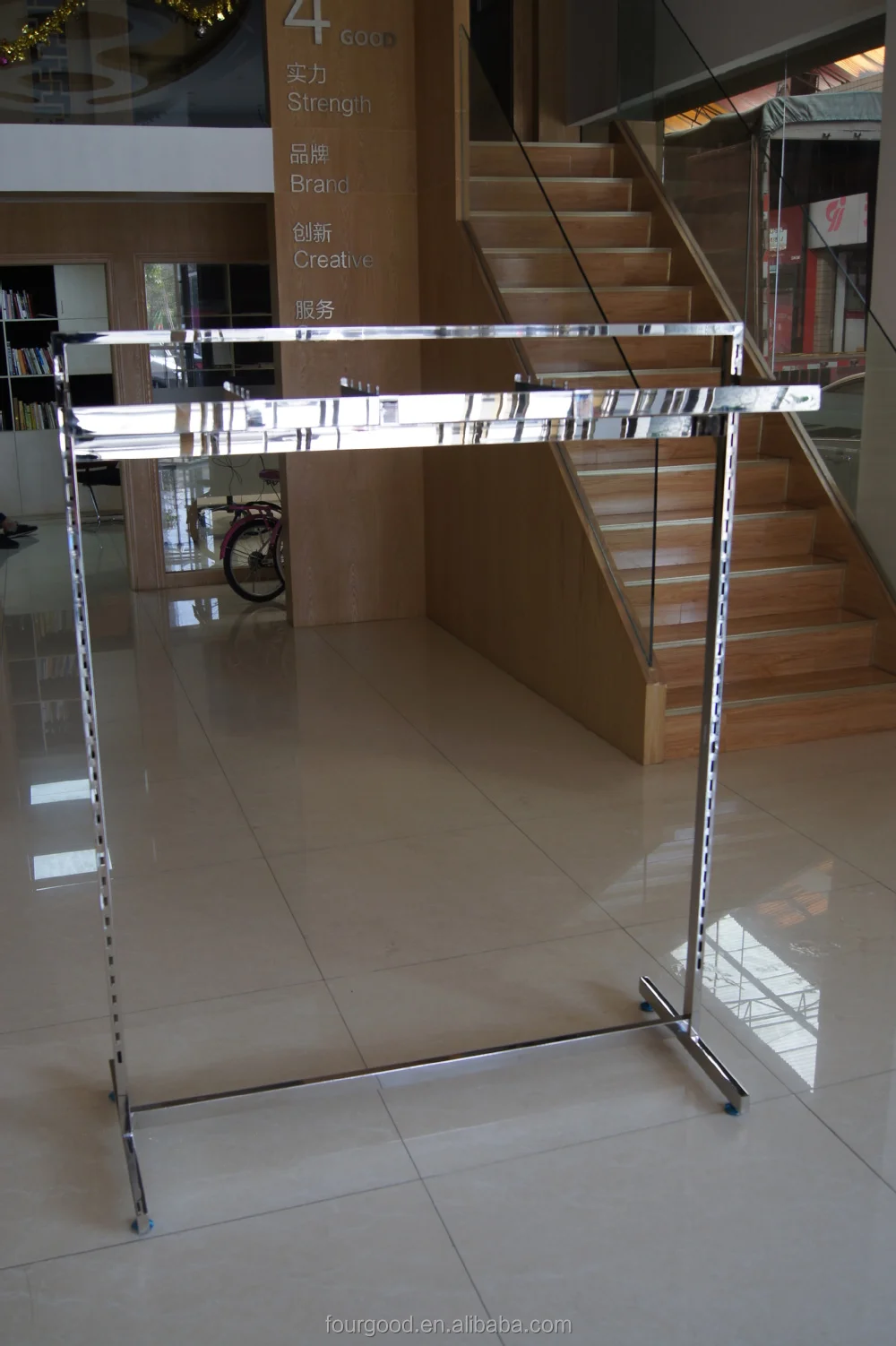 New Style Stainless Steel Pants Rack/jean Design Shop Rack For Store ...