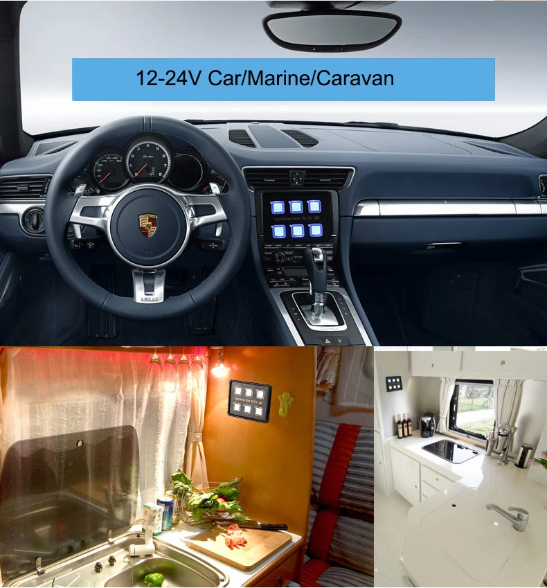 Factory Directly Marine Boat Caravan 12v Touch Screen Switch Panel ...