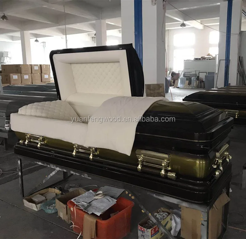 Shop KM1862 Wooden Coffin Dimensions Funeral 18ga Steel Casket