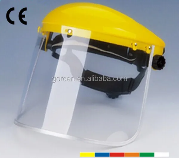 Ce En166 Pc Visor Protective Face Shield Worker Safety Face Shield With ...