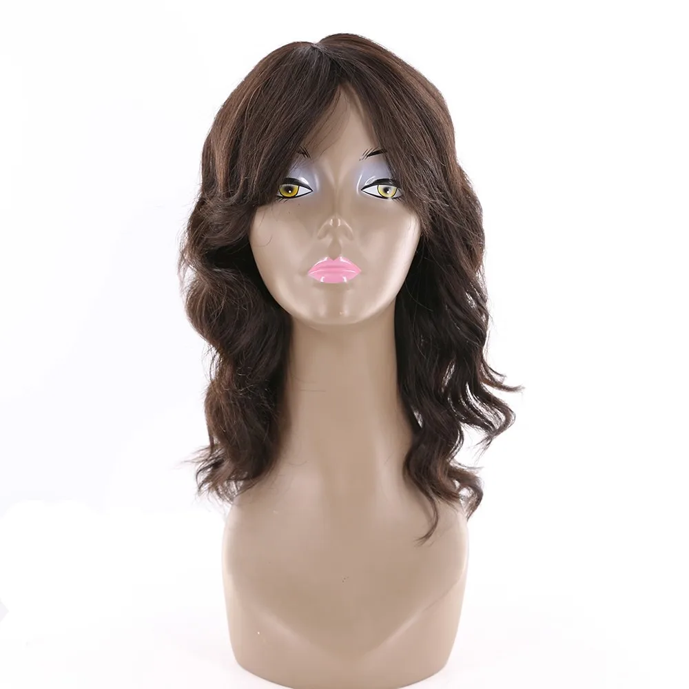 Thick Synthetic Hair Wig Color F1b/30 Firm Machine Made Long Loose Wave ...