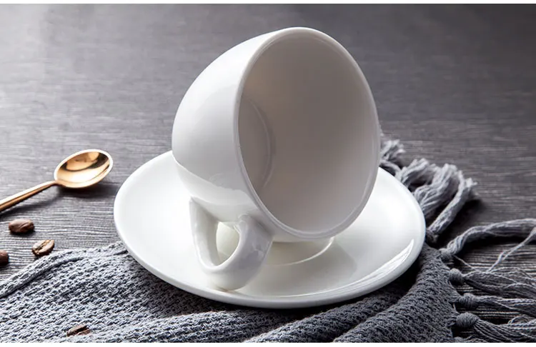 150ML 250ML 300ML 350ML Porcelain Coffee Cup Sets OEM/ODM Ceramic Drinkware for Restaurant Hotel ...