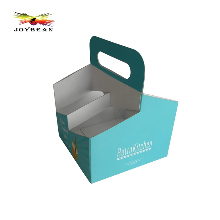 Elegant Design 4 Pack Bottle Beer Carrier Box by JOYBEAN