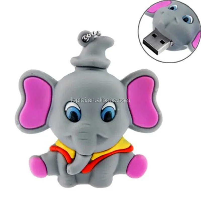 Cute Elephant Usb Flash Drive 64gb Pen Drive 32gb 16gb 8gb 4gb Cartoon ...
