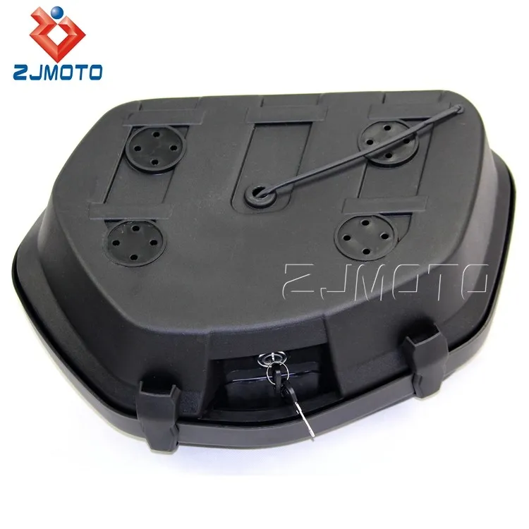 Hot Sale Universal Side Case Pp/abs Motorcycle Rear Box With Led Lights ...