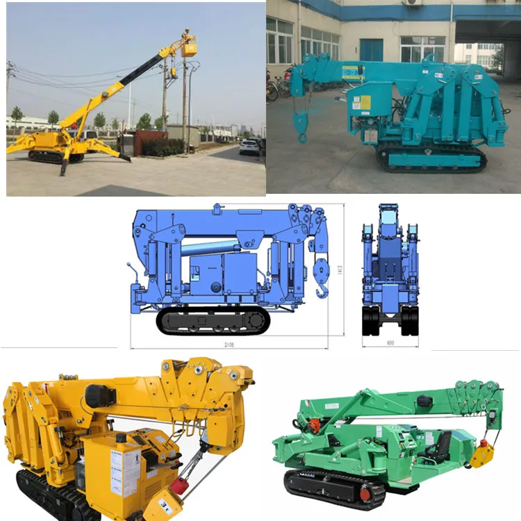 1ton 3ton Mini Crawler Crane Spider Crane Track Shoe For Crawler Crane ...