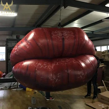Deep Red Thick Mouth Lip Inflatable Halloween Decoration - Buy Giant ...