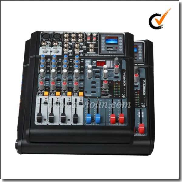 Professional 6 Channels Clip Led Mixer Mixing Console (ams-d604-eff ...