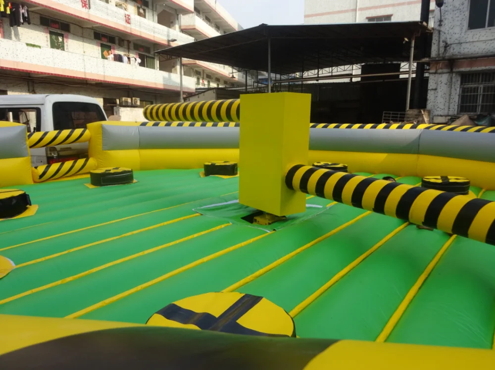 Inflatable Wipeout Course for Sale - Fun Rotating Obstacles