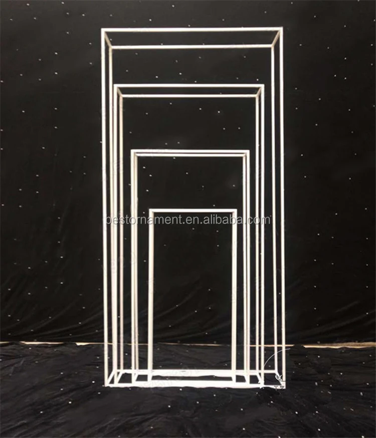 Iron Square Frame Screen Wedding Backdrop Stand for Festivals