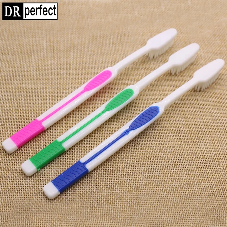 New Design Plastic Adult Toothbrush Thin Long Handle Toothbrush Soft ...