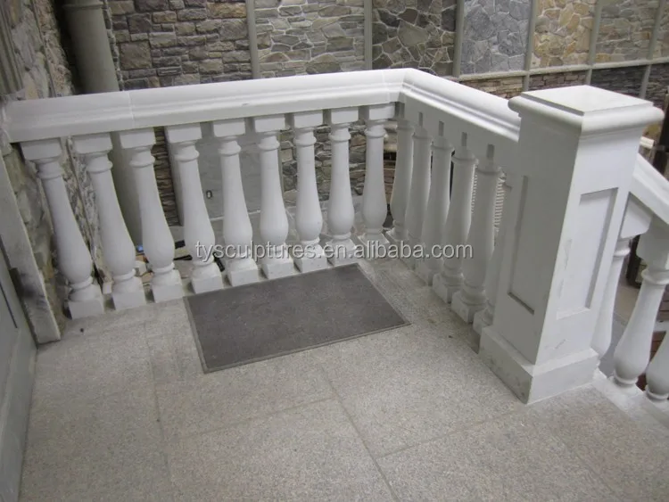 Best Selling Modern Villa Decorative White Stone Stair Balusters Porch ...