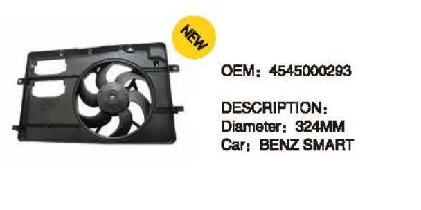 For Benz Smart Radiator Cooling Fan 4545000293 0010027v003 0003127v007 ...