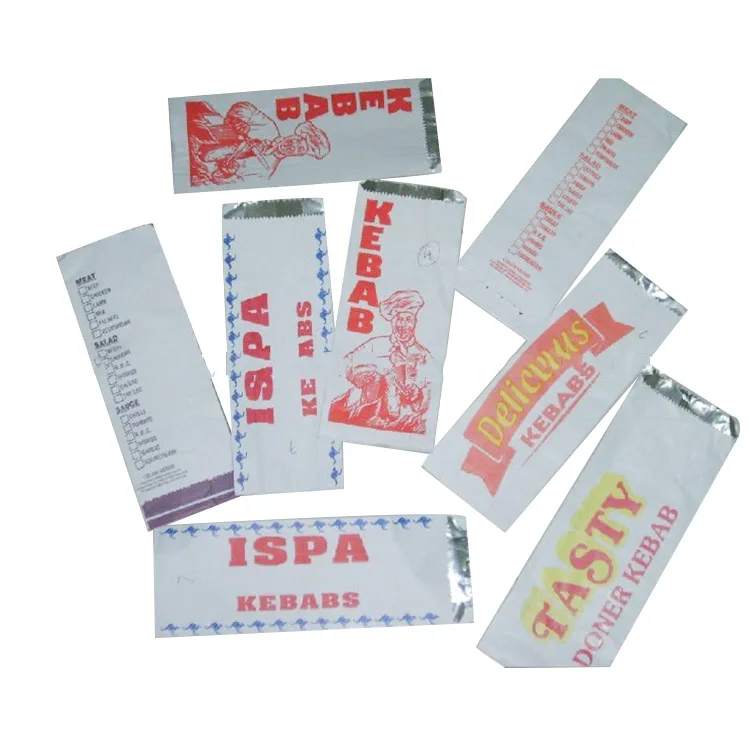 Kebab Paper Packaging Bags/white Paper Bag Kebab - Buy Barbecue Bag ...