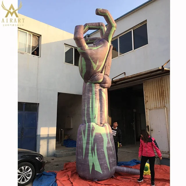 New Bespoke Huge Inflatable Hand Evil Monster Hand Dark Color Night ...