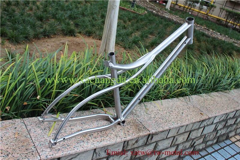 Titanium Cruiser Bicycle Frame Titanium Fat Bike Frame Custom Titanium ...