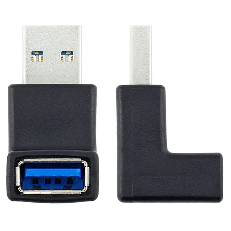 Super Speed Usb 3.0 Adapter 90 Degree Right Angle Coupler Connector ...