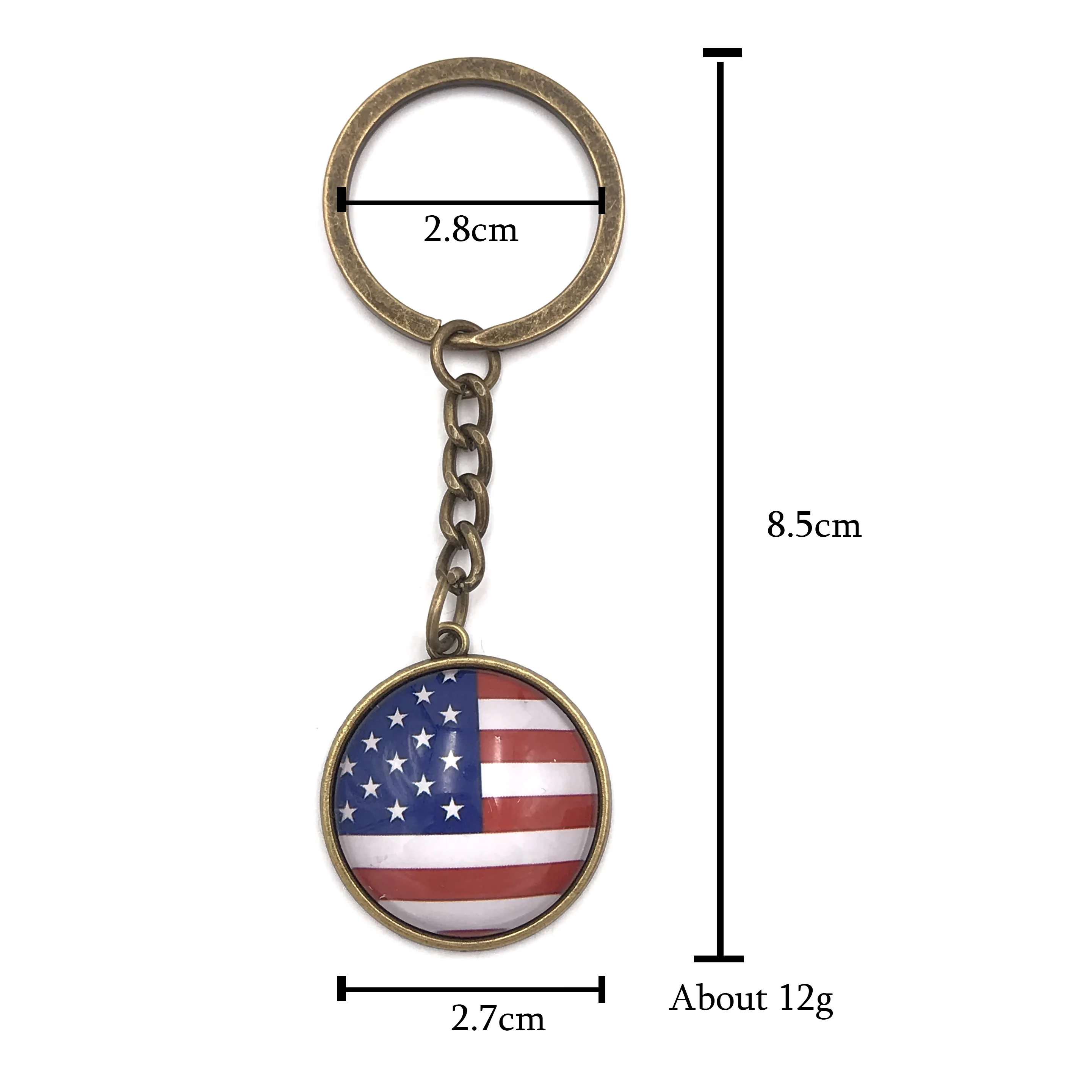 Country Flag Keychains - Promotional Gifts for Friends