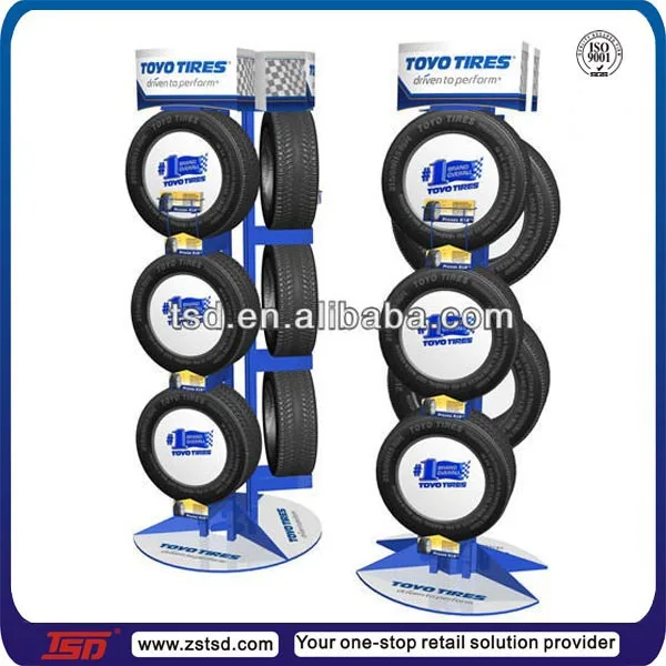 Custom Hot Sale Motorcycle Metal Steel Tire Display Rack Car Wheel Tire ...