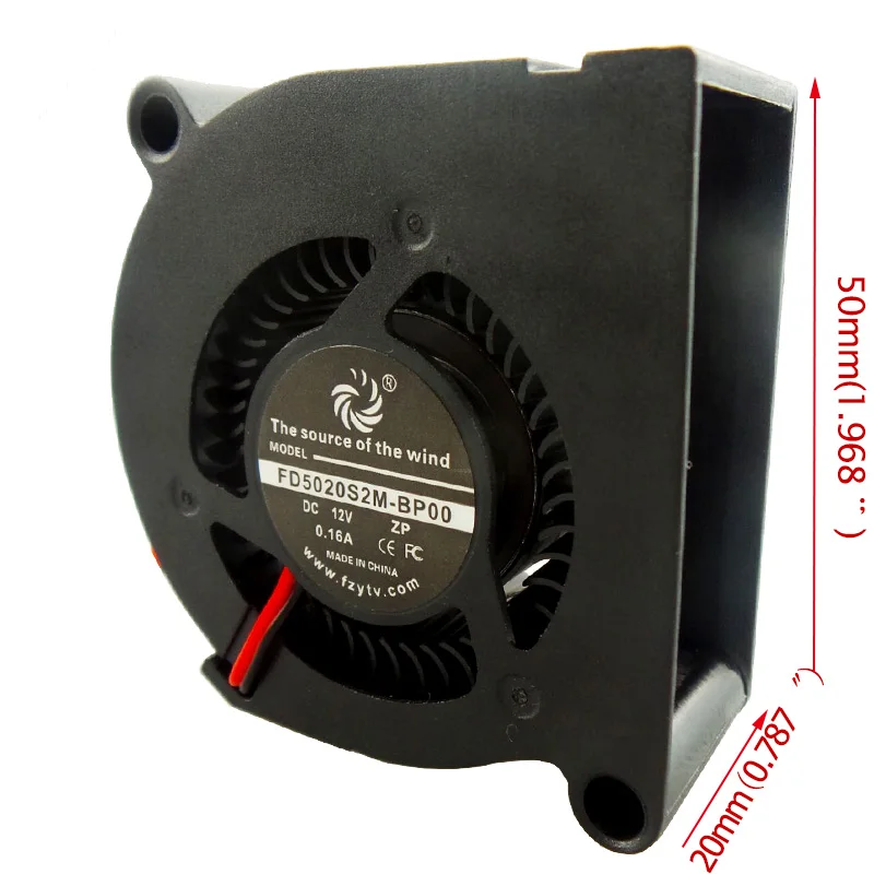 Shenzhen Supplier 2 Inch Brushless 50mm Blower Dc Cooling Fan 5v 12v 50 ...