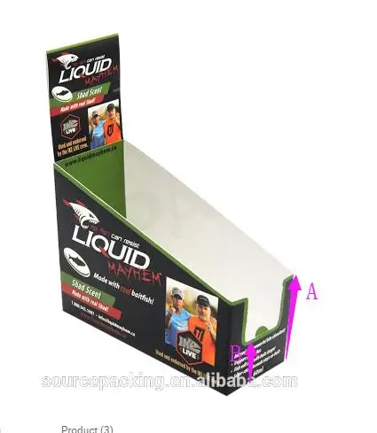 Counter Perforated Cardboard Display Boxes - Recycled Materials