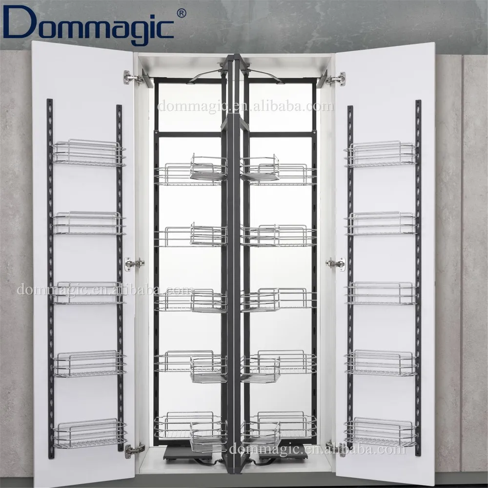 Tall Tandem Metal Kitchen Cabinet Cupboard Hardware Slide Pull Out ...