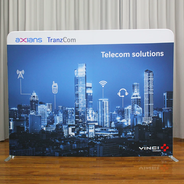 Custom size aluminum tube portable event backdrop display stand for ...