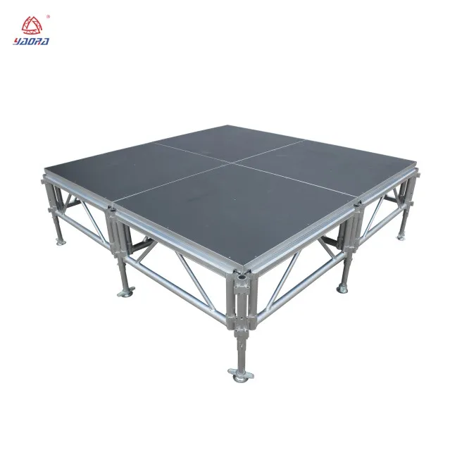 Aluminum Portable Stage Curtain Stand Portable Outdoor Event Stage ...