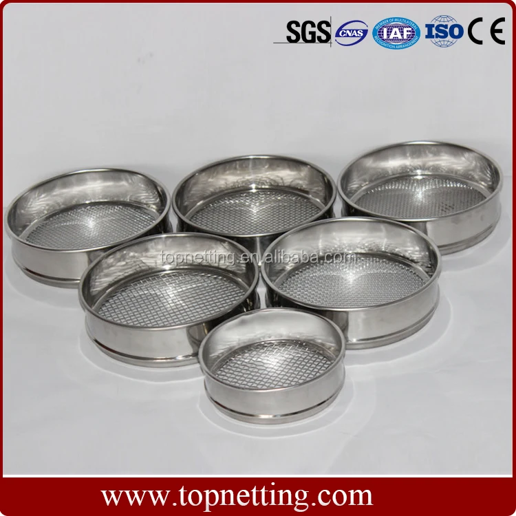 8" Astm 90 Micron Stainless Steel Standard Laboratory Test Sieve For ...