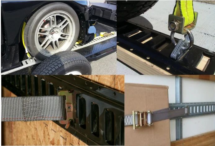 2 Inch Cargo Straps - Heavy Duty E Track Logistics Straps
