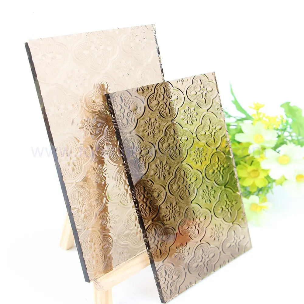 3mm - 6mm Thick Nashiji Flora Karatachi Clear Bronze Green Blue Pattern ...