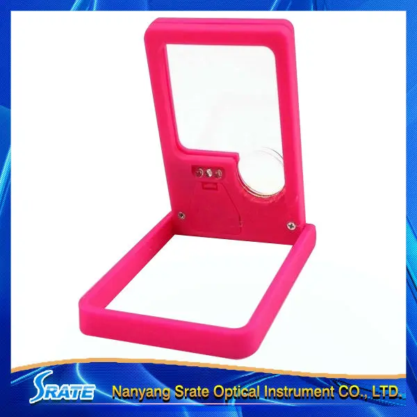 Lupa de luz LED UV, lupa de plástico, tarjeta de lupa cuadrada| Alibaba.com