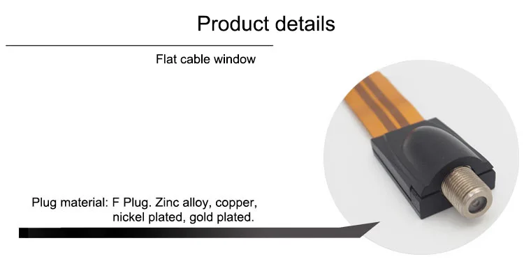Flat Window Coaxial Cable RJ45 - Modern Design & Durability
