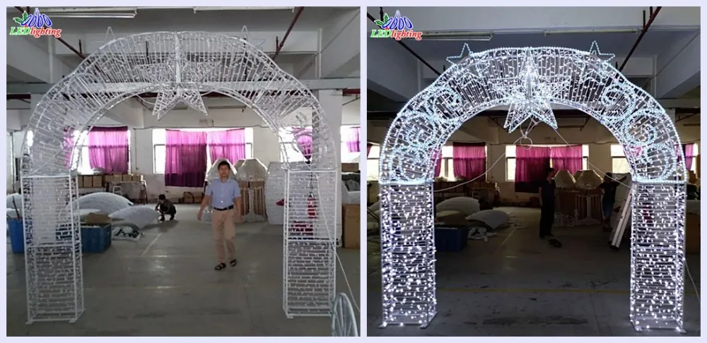 Outdoor Christmas Arches LED Lighted Commercial Grade